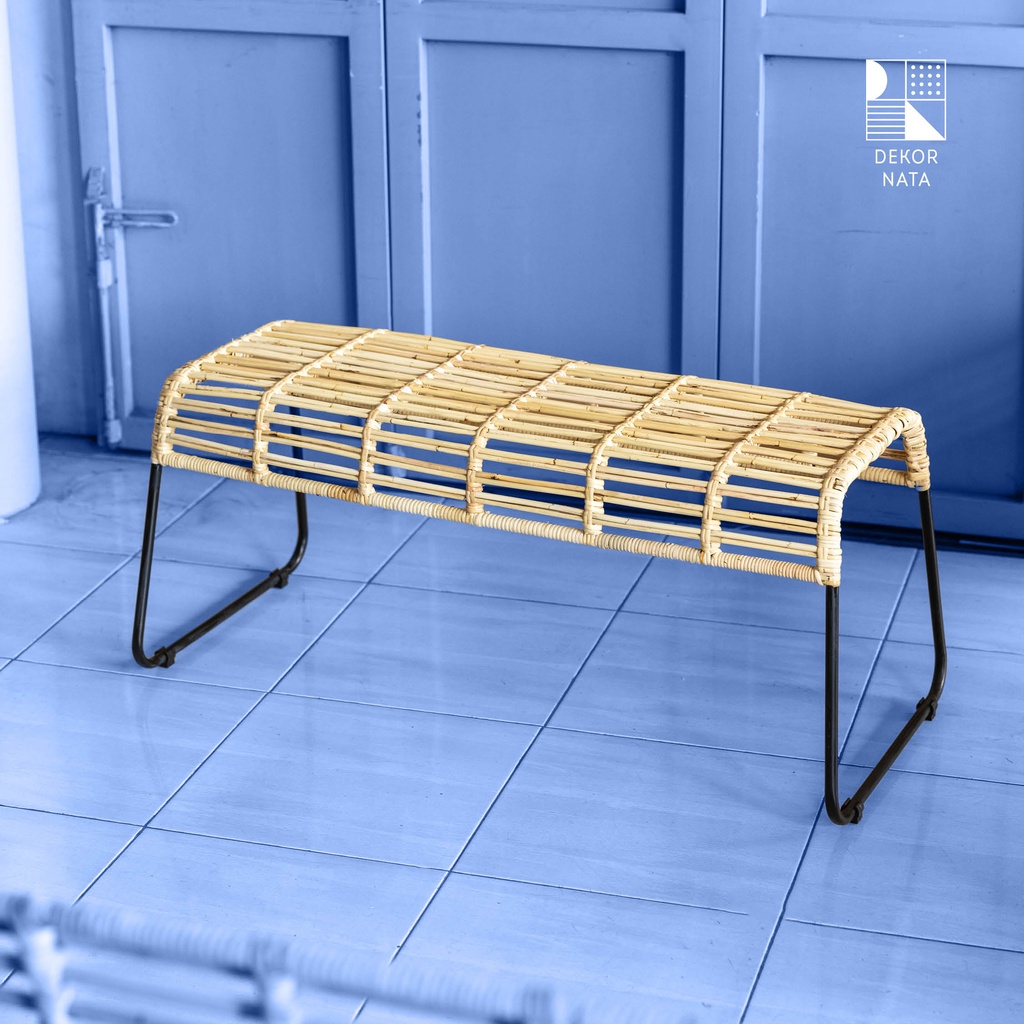 Jual Dekornata Carsa Kursi Panjang Rotan / Bangku Taman / Kursi Tunggu ...