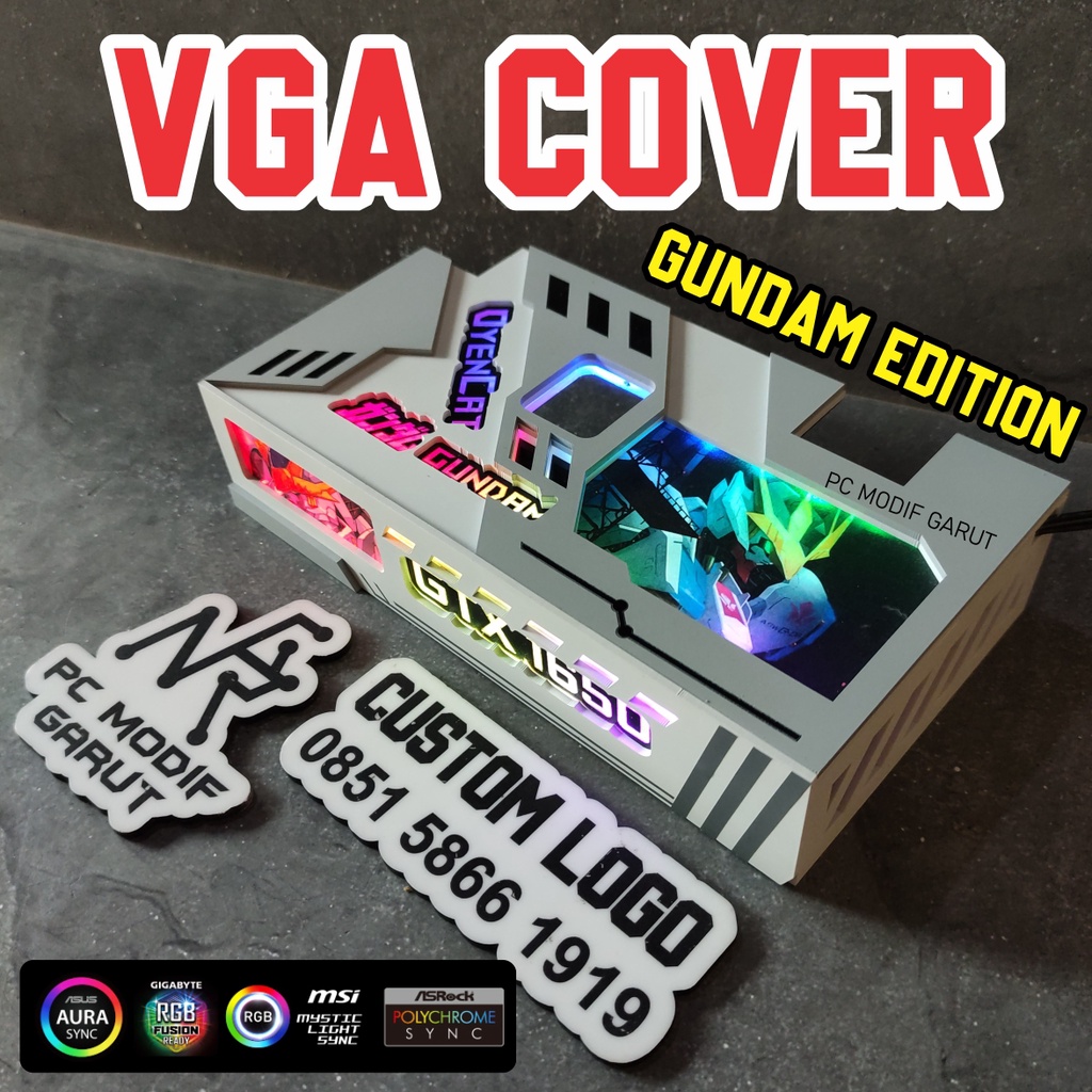 Jual vga cover msi gtx 1650 ventus gundam edition custom logo | Shopee ...