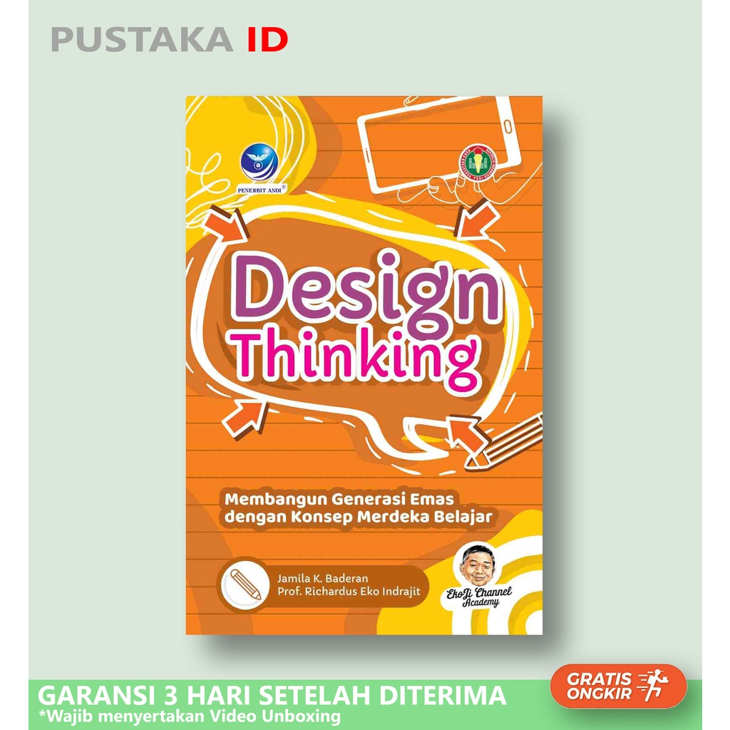 Jual Buku Design Thinking, Membangun Generasi Emas Dengan Konsep Merdeka Belajar - Original ...