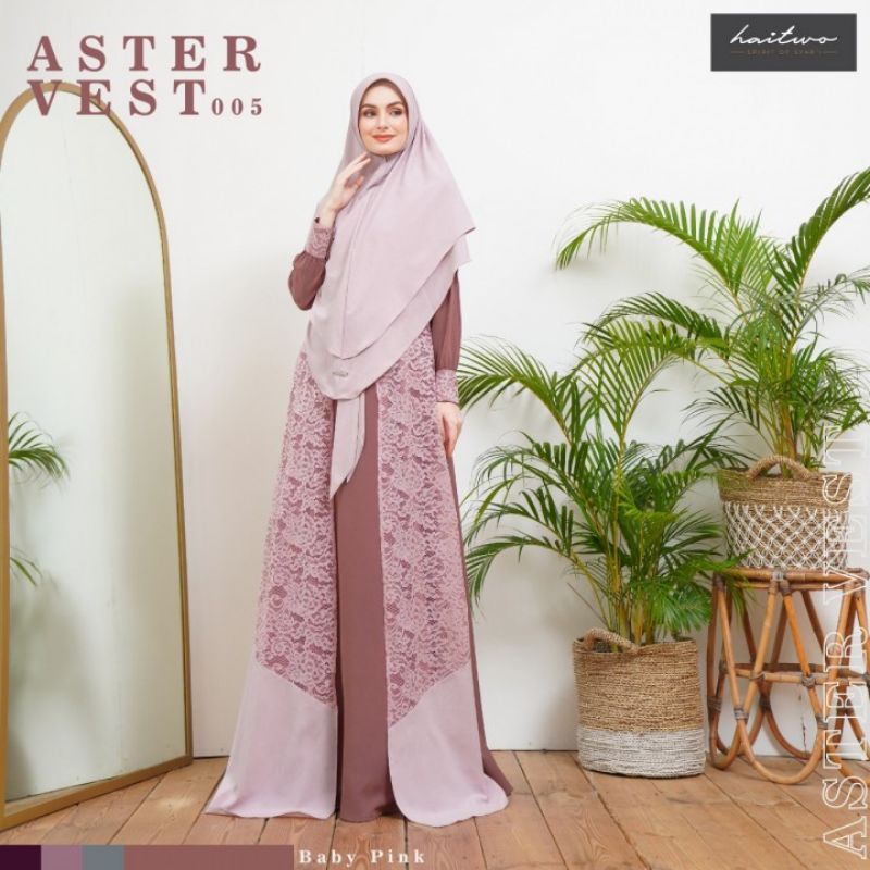 Jual SALE HAITWO//ASTER VEST 005//GAMIS SYARI SET HIJAB//BEST SELLER ...