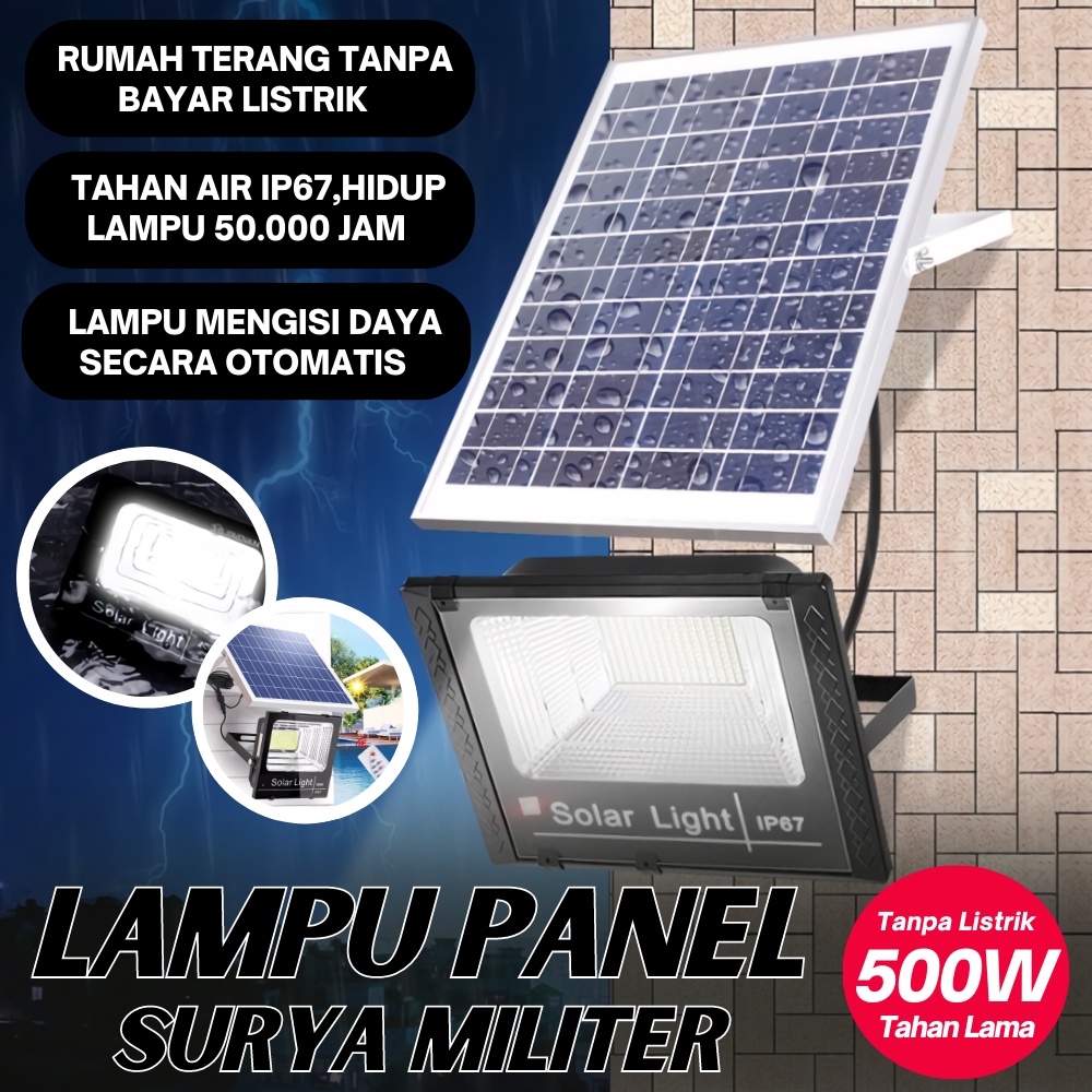 Jual Lampu Panel Surya Militer ORIGINAL/Hemat Listrik | Shopee Indonesia