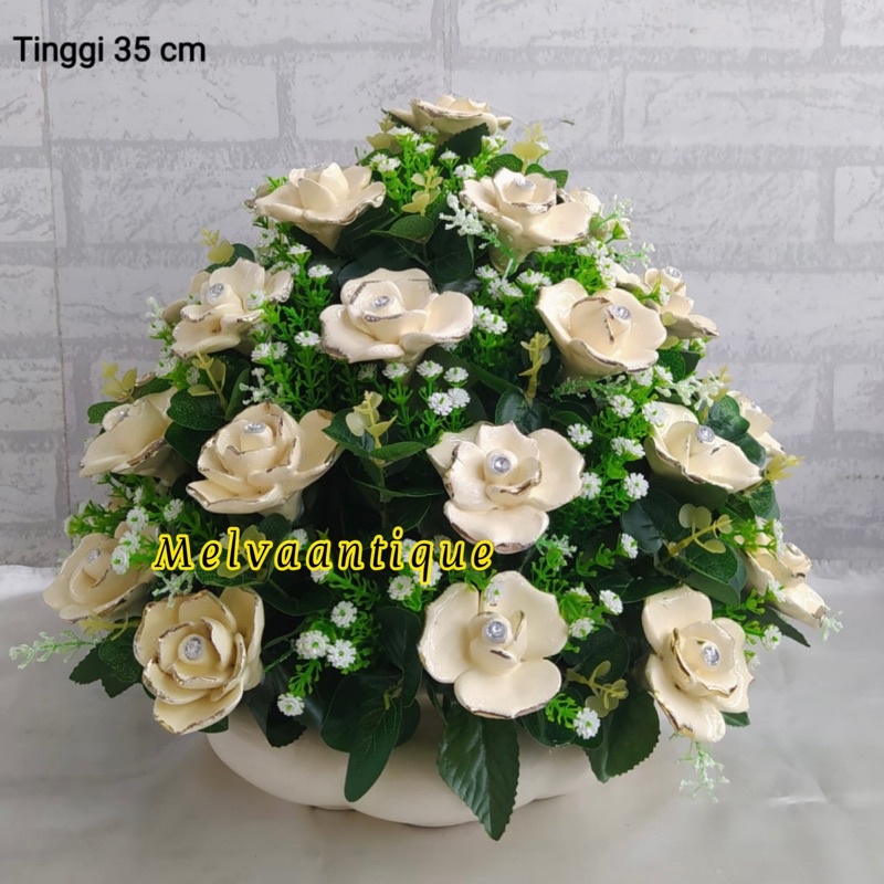 Jual Rangkaian Bunga keramik untuk Bunga Pojok / Rangkaian Bunga ...