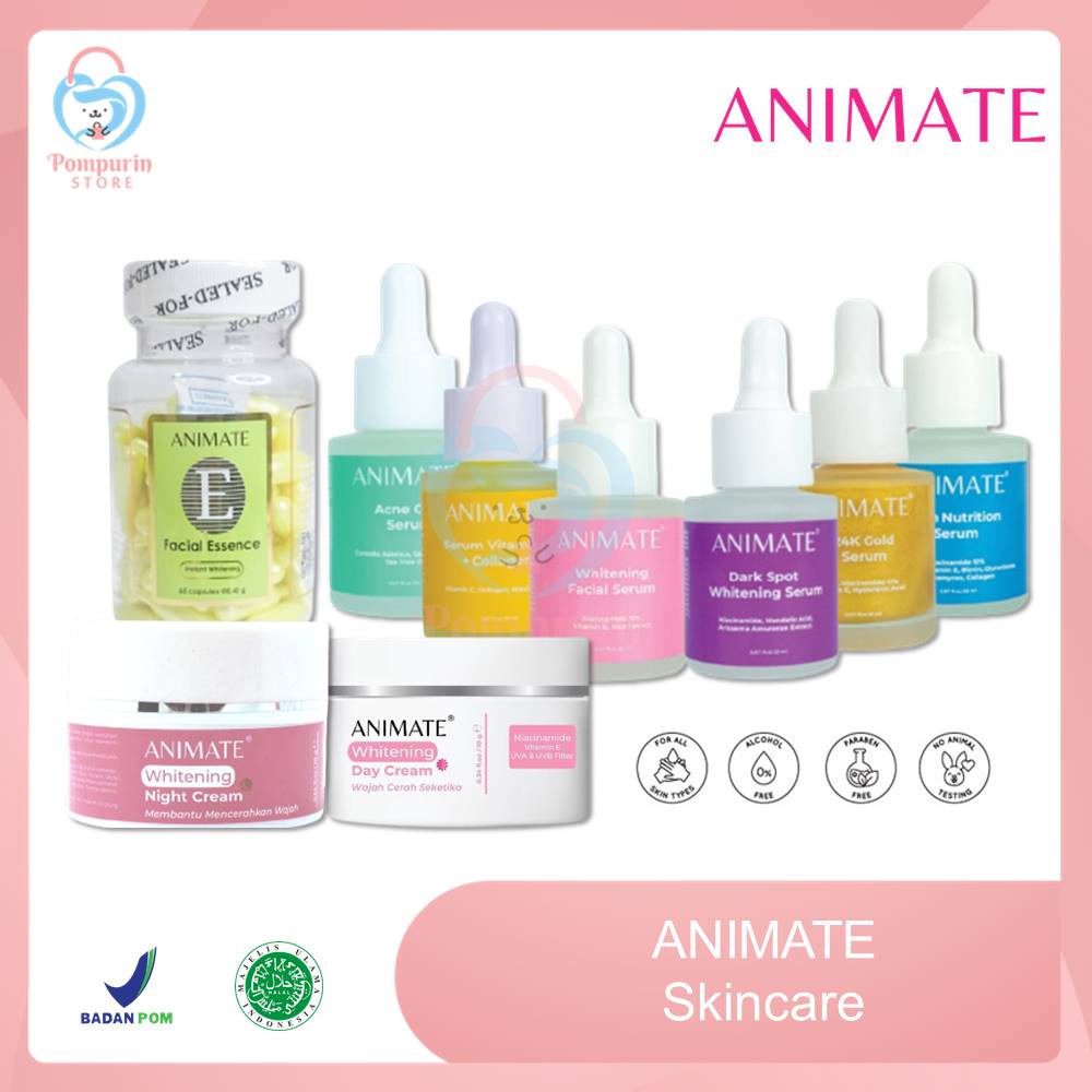 Jual ANIMATE Skincare Series - Serum/Day Night Cream/Essence Original ...