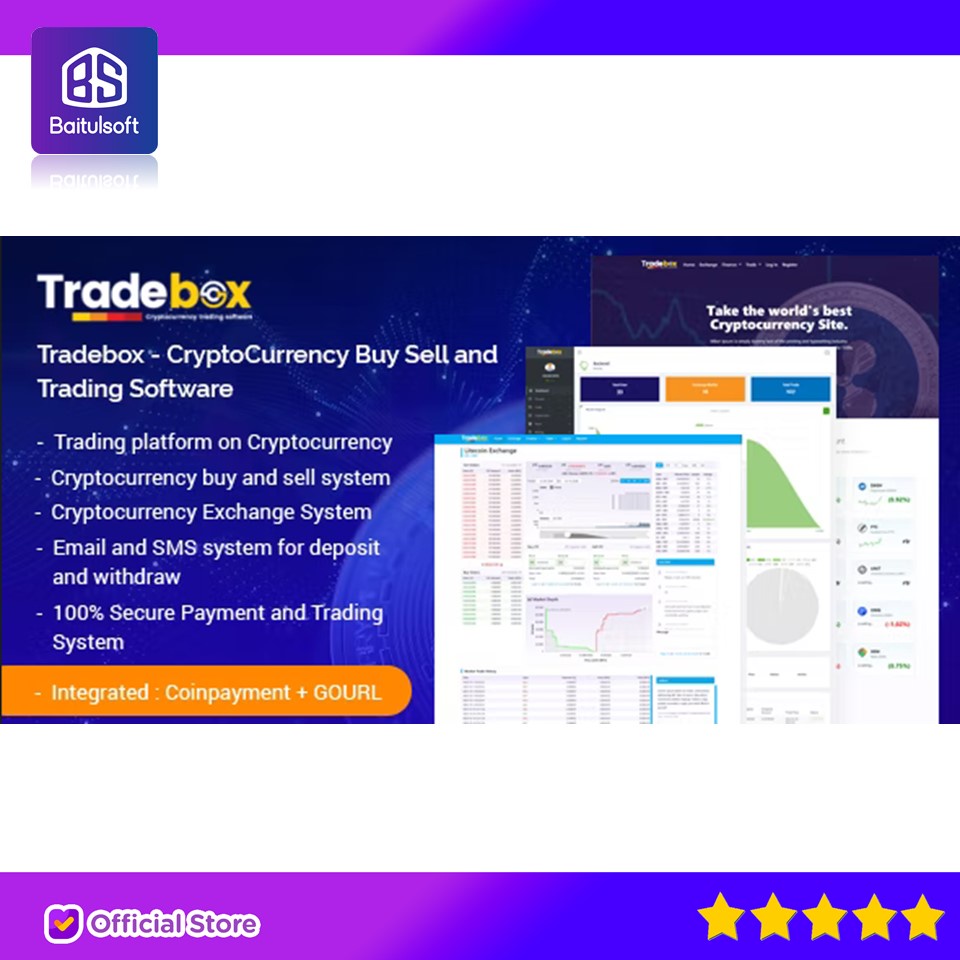 Jual Source Code Aplikasi Tradebox - CryptoCurrency Buy Sell and Trading Software | Shopee Indonesia