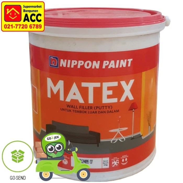 Jual Matex Putty / Plamur / Plamir 4kg | Shopee Indonesia