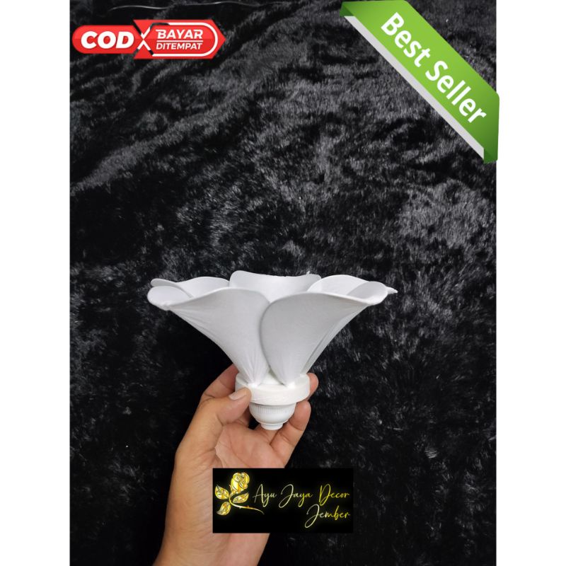 Jual kelopak bunga/kap bunga lampu motif terompet cantik ukuran 20cm x ...