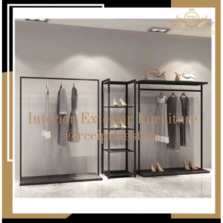 Jual Showcase Butik 1 Paket 3In1 Display Toko | Shopee Indonesia