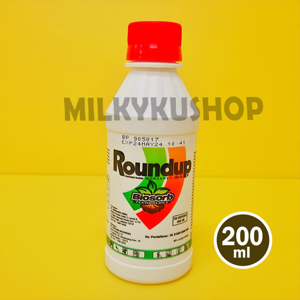 Jual ROUNDUP 486SL HERBISIDA OBAT PEMBASMI RUMPUT LIAR & GULMA 200 ML ...
