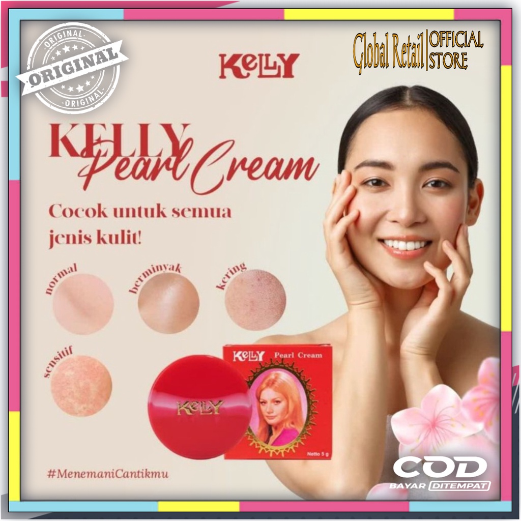 Jual Kelly Pearl Cream Kemasan 5gr dan 15gr | Shopee Indonesia