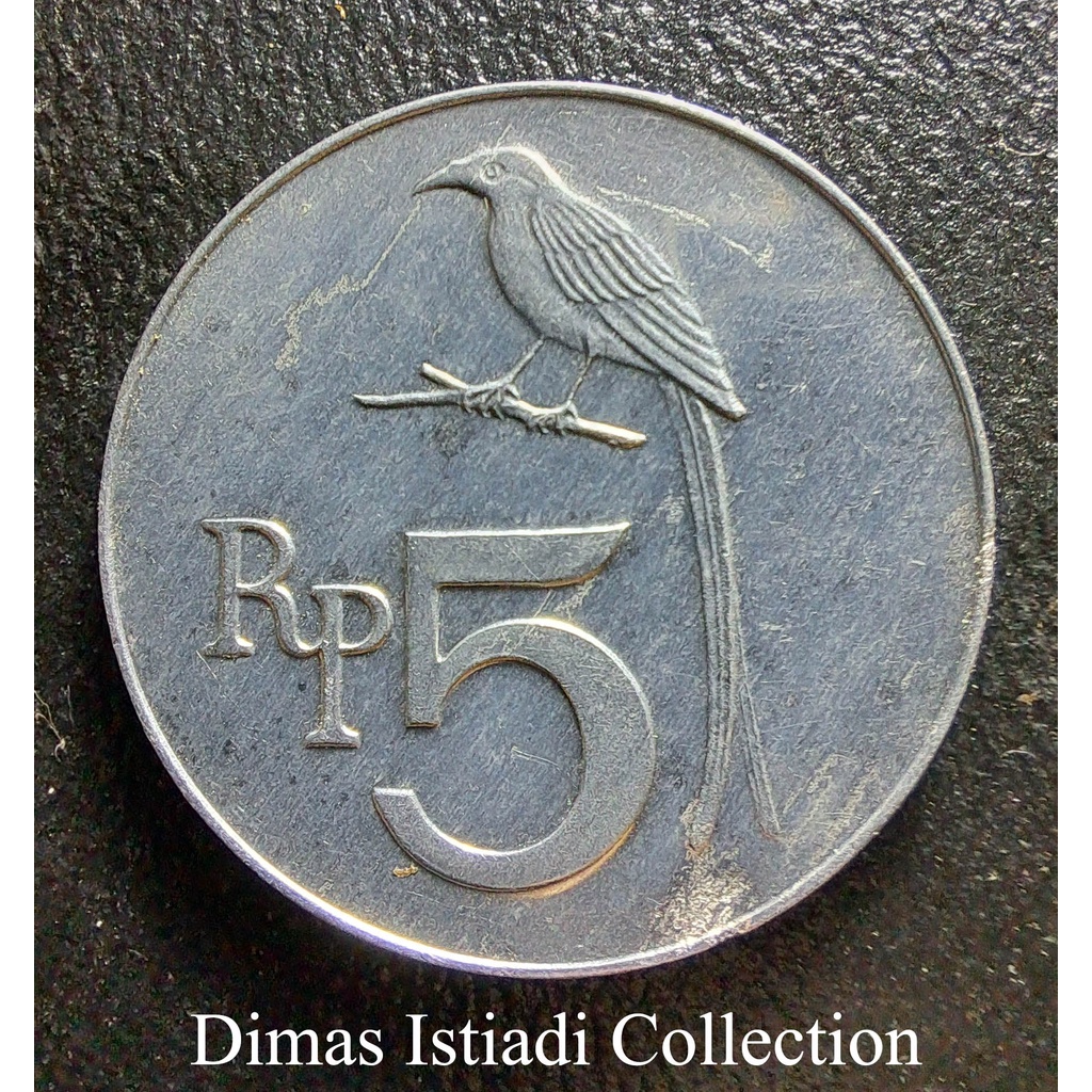 Jual Uang Kuno Koin 5 Rupiah 1970 Burung Srigunting | Shopee Indonesia
