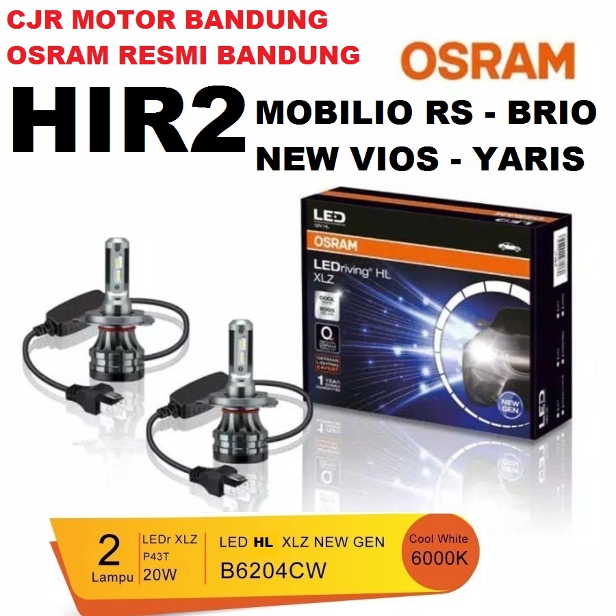 Jual Lampu Depan Mobil Halogen HIR2 LED Putih OSRAM Head Light XLZ New Gen 20 Watt Cool White ...