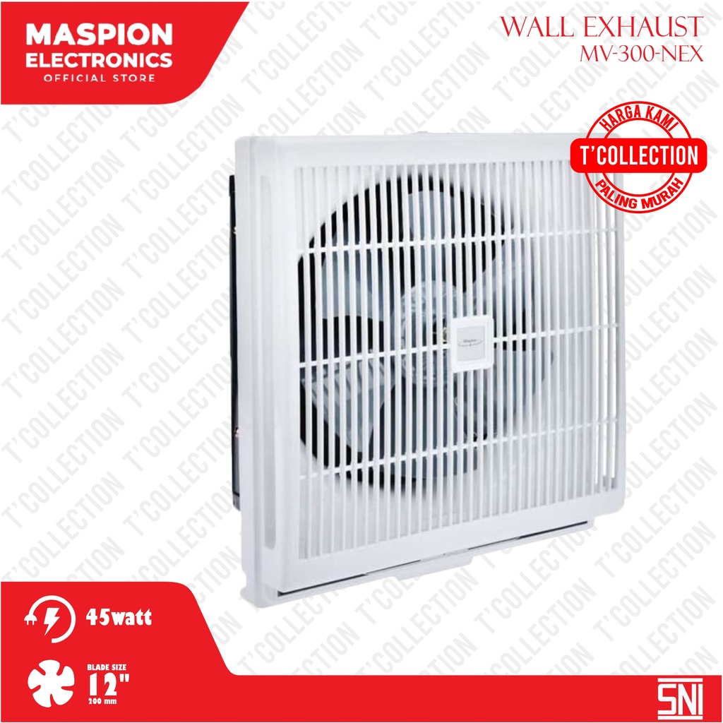 Jual MASPION EXHAUST FAN MV 300 NEX / EXHAUST WALL FAN 12 INCH ...