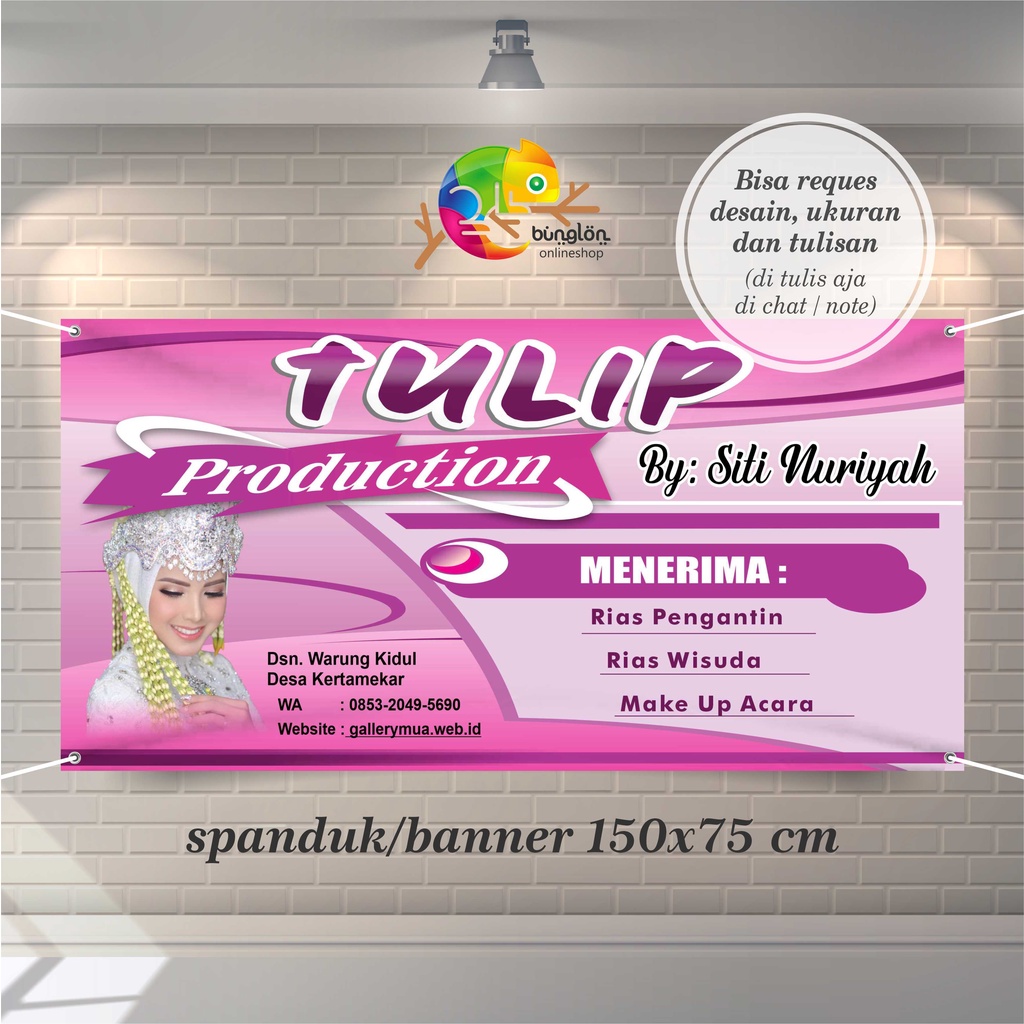 Jual Spanduk Banner Rias Pengantin, Rias Wisuda, Makeup Acara Dll Free ...