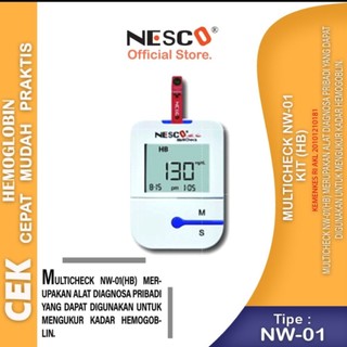 Jual alat cek Hemoglobin / Alat Cek HB / test Hb Hemoglobin + Strip ...