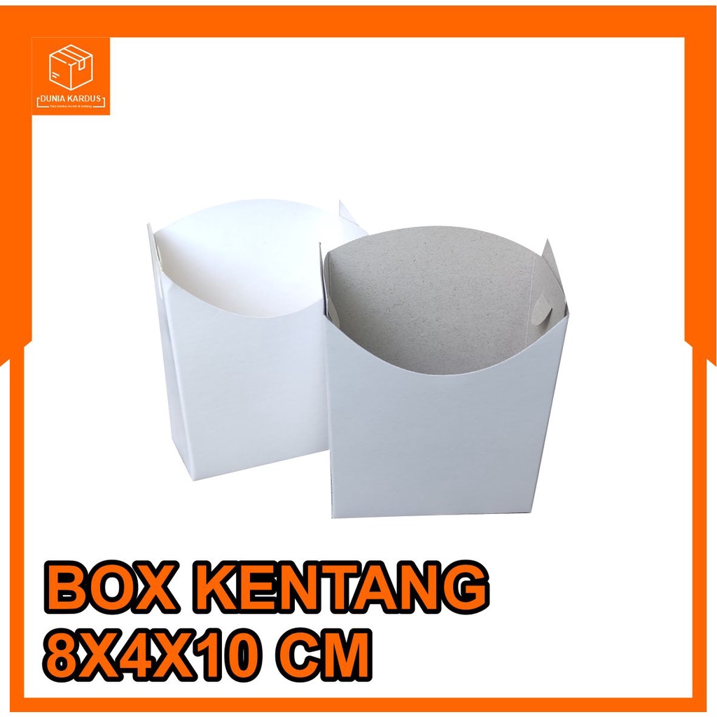 Jual Kemasan kentang goreng 8x4x10 cm | box kentang | box kentang ...