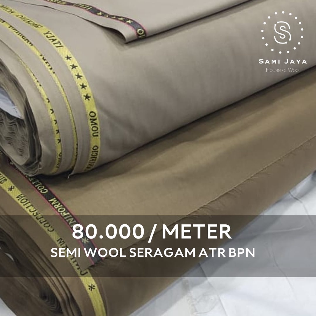 Jual Kain Seragam ATR BPN Lanificio Semi Wool | Shopee Indonesia