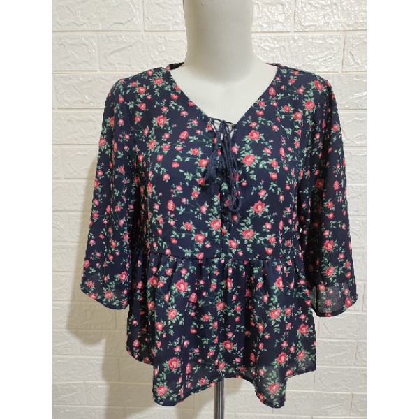 Jual blouse bunga bunga | Shopee Indonesia