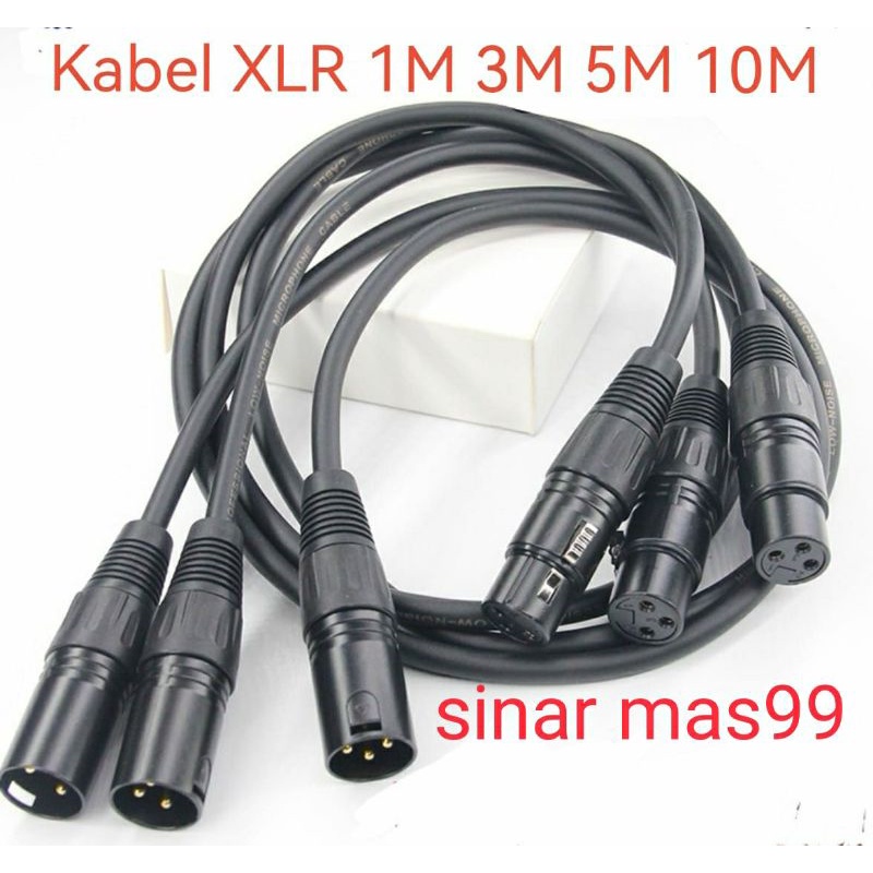 Jual Kabel XLR Male TO Female Kabel Phantom Power Kabel XLR Microphone ...