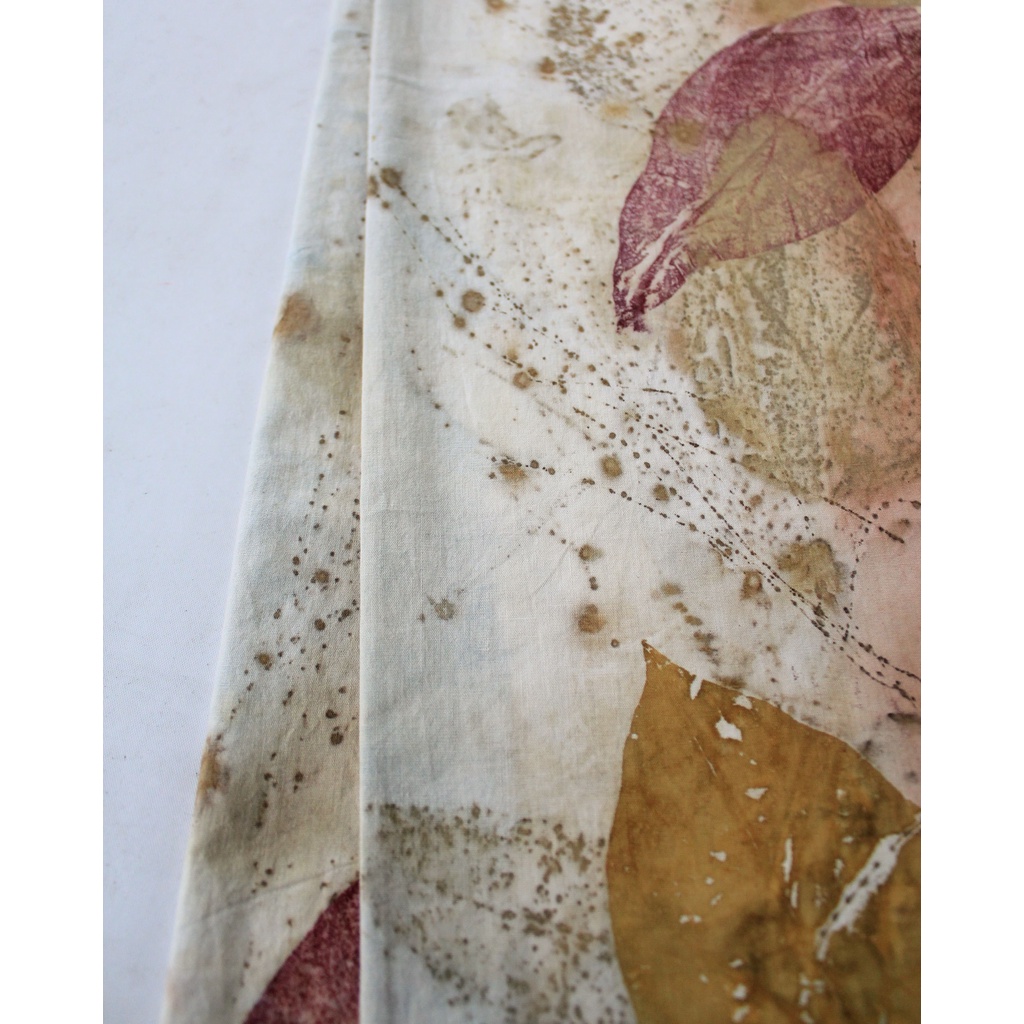 Jual Kain Ecoprint / Ecoprint Kain Katun / Daun diecoprint / Ecoprint ...