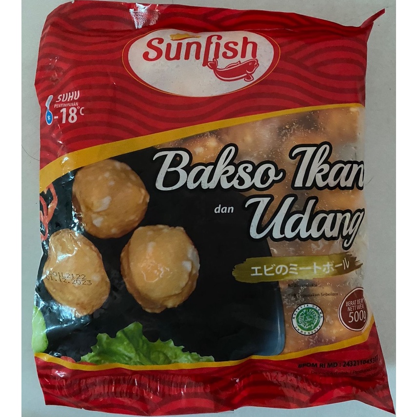 Jual SUNFISH BASO IKAN UDANG 500GR / BAKSO IKAN UDANG / FROZEN FOOD ...