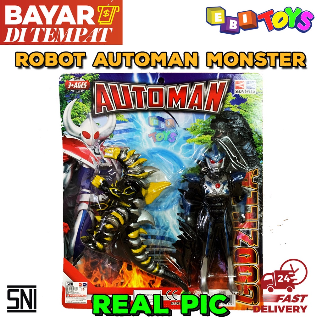 Jual Mainan Robot Ultra dengan Monster Zilla Robot Robotan Ultra ...
