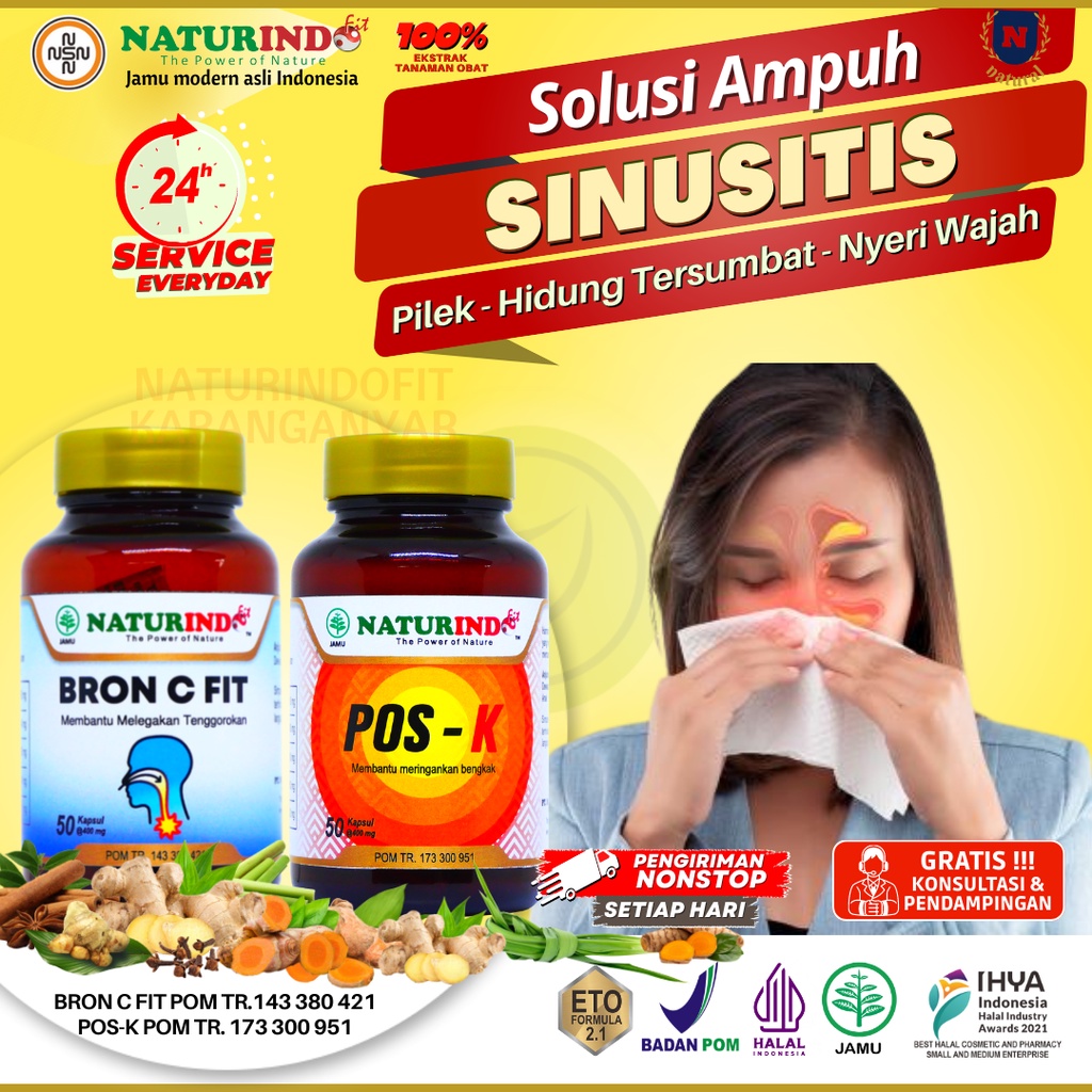 Jual Obat Sinus Sinusitis Herbal Radang Hidung Bengkak Hidung Tersumbat ...