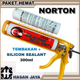 Jual ( PAKET HEMAT ) Lem Tabung Silicon Sealant NORTON 300 Ml ...