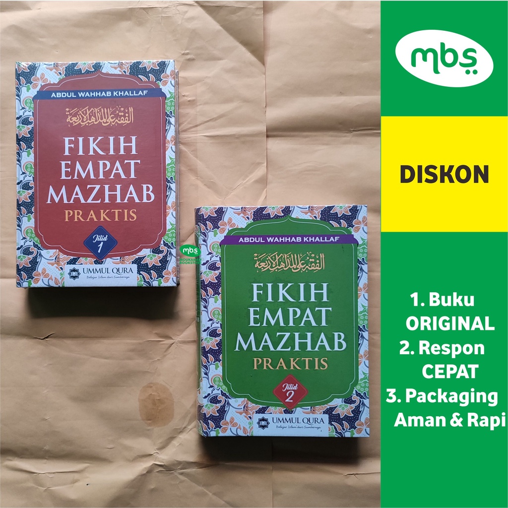 Jual PAKET BUKU FIKIH EMPAT MAZHAB PRAKTIS JILID 1 DAN 2 - Abdul Wahhab Khallaf | Shopee Indonesia
