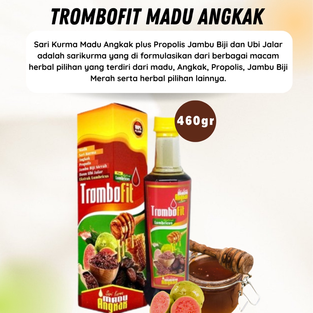 Jual Trombofit Madu Angkak - El Ashfaa Boutique | Shopee Indonesia