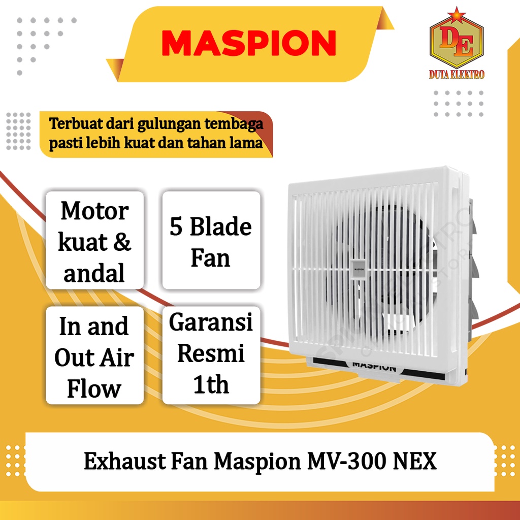 Jual Exhaust Fan Maspion MV-300 NEX | Shopee Indonesia