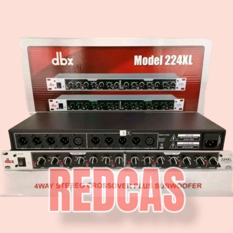 Jual DBX 224 XL 4 WAY STEREO CROSSOVER PLUS SUBWOOFER 224XL DUS MERAH | Shopee Indonesia