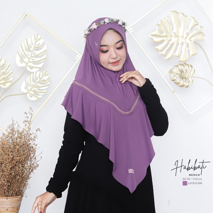 Jual HABIBATI bergo by abika hijab ( jersy stella super premium ...