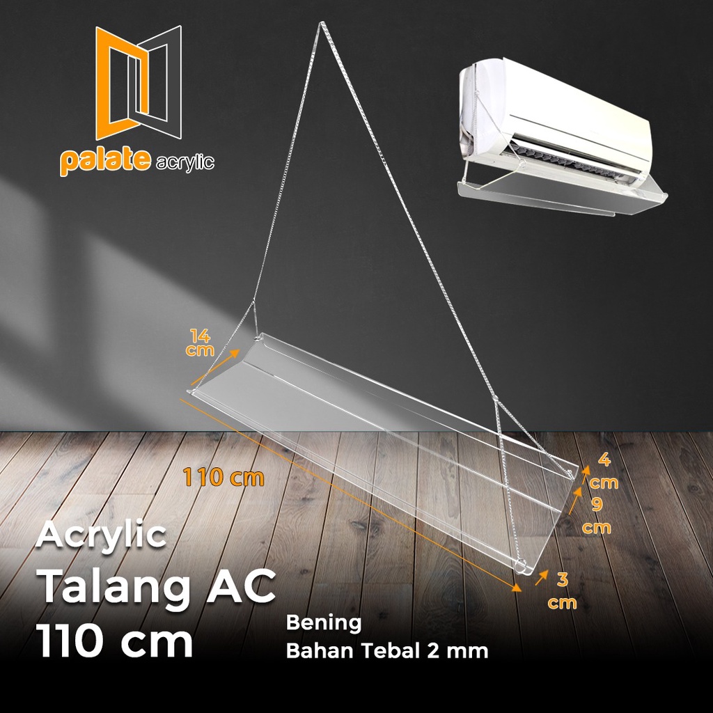 Jual Akrilik Talang AC / Reflektor / Penahan Hembusan Angin AC 110CM ...