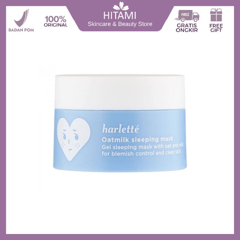 Jual Harlette Oatmilk Sleeping Mask 30 gr | Shopee Indonesia