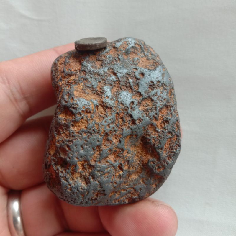 Jual Rough Lawas Batu Akik Badar Besi Nempel Magnet Motif Kikis Meteor ...