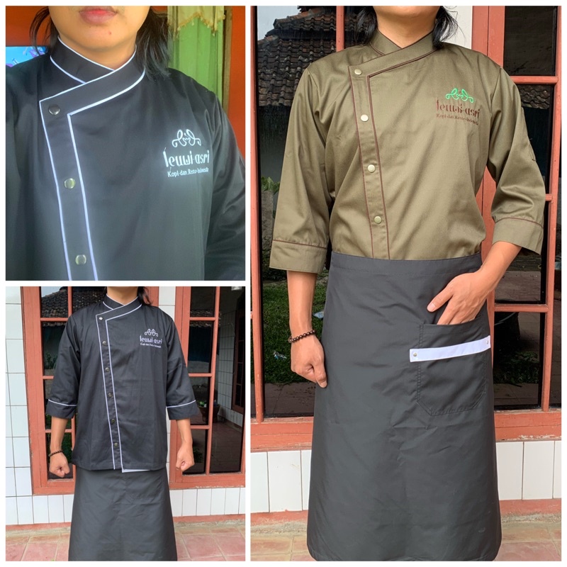 Jual Baju Koki Custom Baju Chef Jacket Chef Seragam koki Seragam Chef ...
