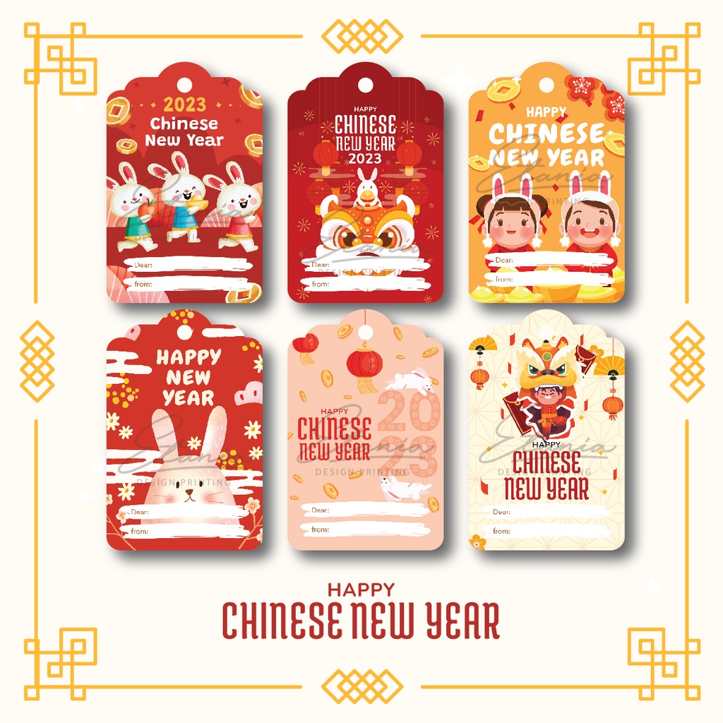 Jual hang tag imlek hangtag chinese new year cny tahun baru | Shopee Indonesia