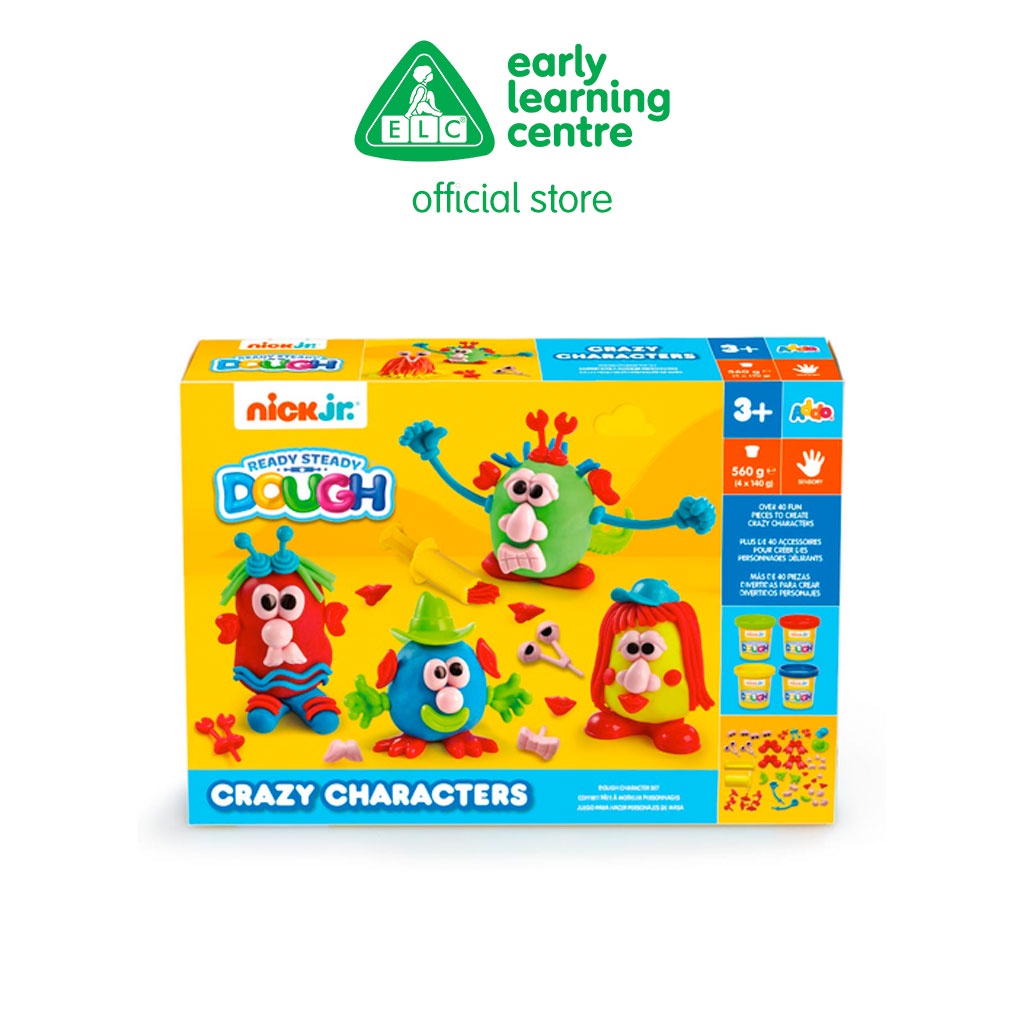 Jual Addo Nick Jr. Ready Steady Dough Crazy Characters Playset - Mainan ...