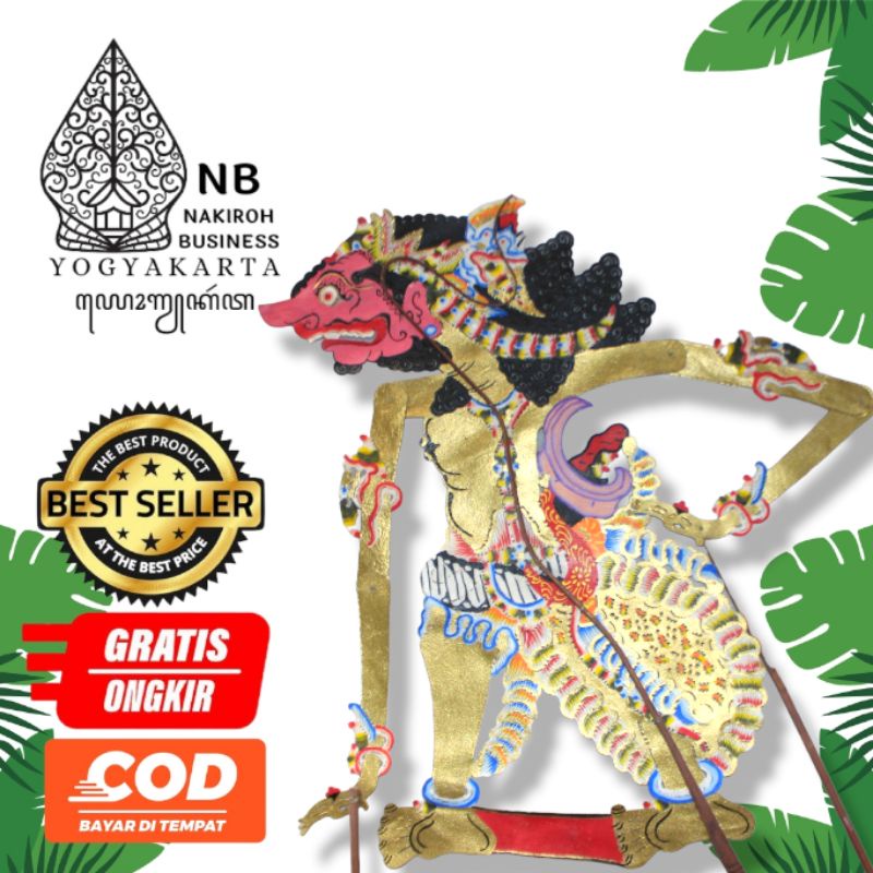 Jual Wayang Kulit Asli BURISRAWA / BURISROWO 60 cm Standar Dalang ...