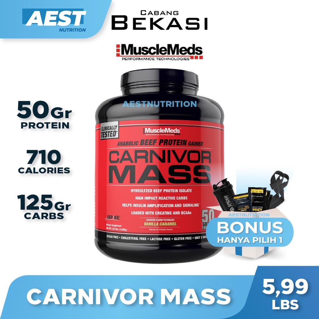 Jual MuscleMeds Carnivor Mass Carnimass 6 lbs Susu Gainer Penambah ...