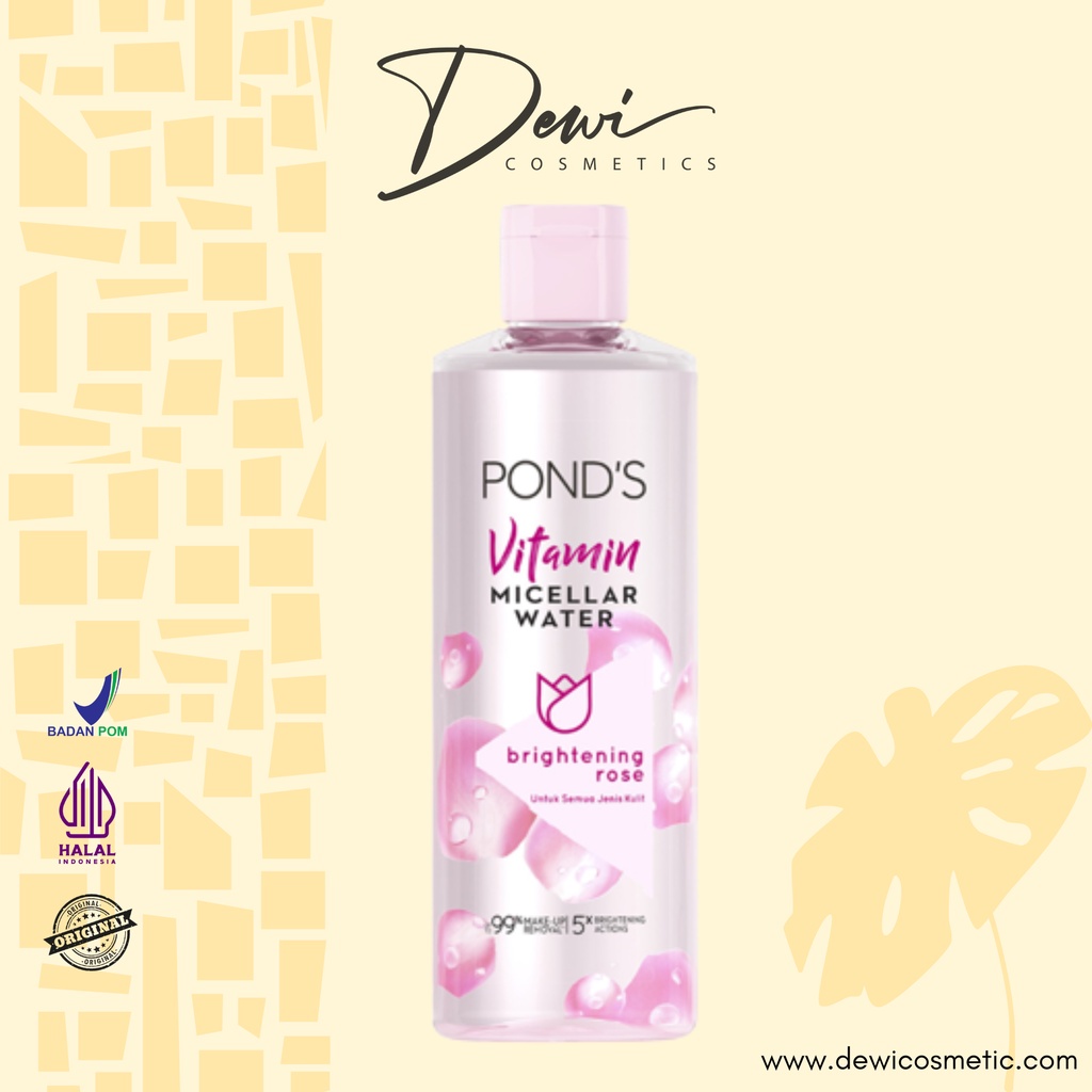 Jual Ponds Micellar Water Rose 100ml, 55ml | Shopee Indonesia