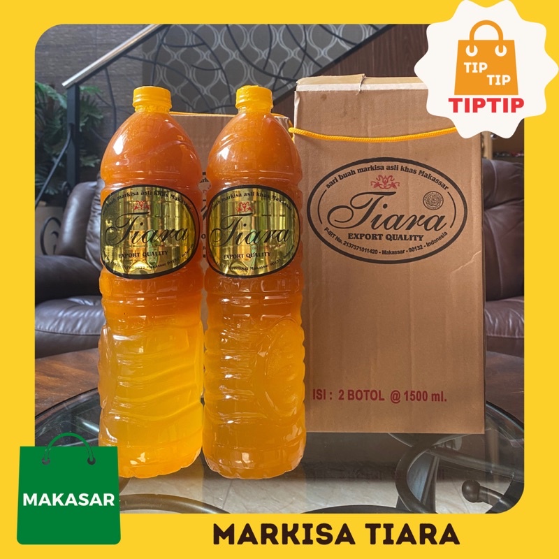 Jual Sirup Markisa Tiara Sari Buah Markisa asli Makassar 1500ml ...
