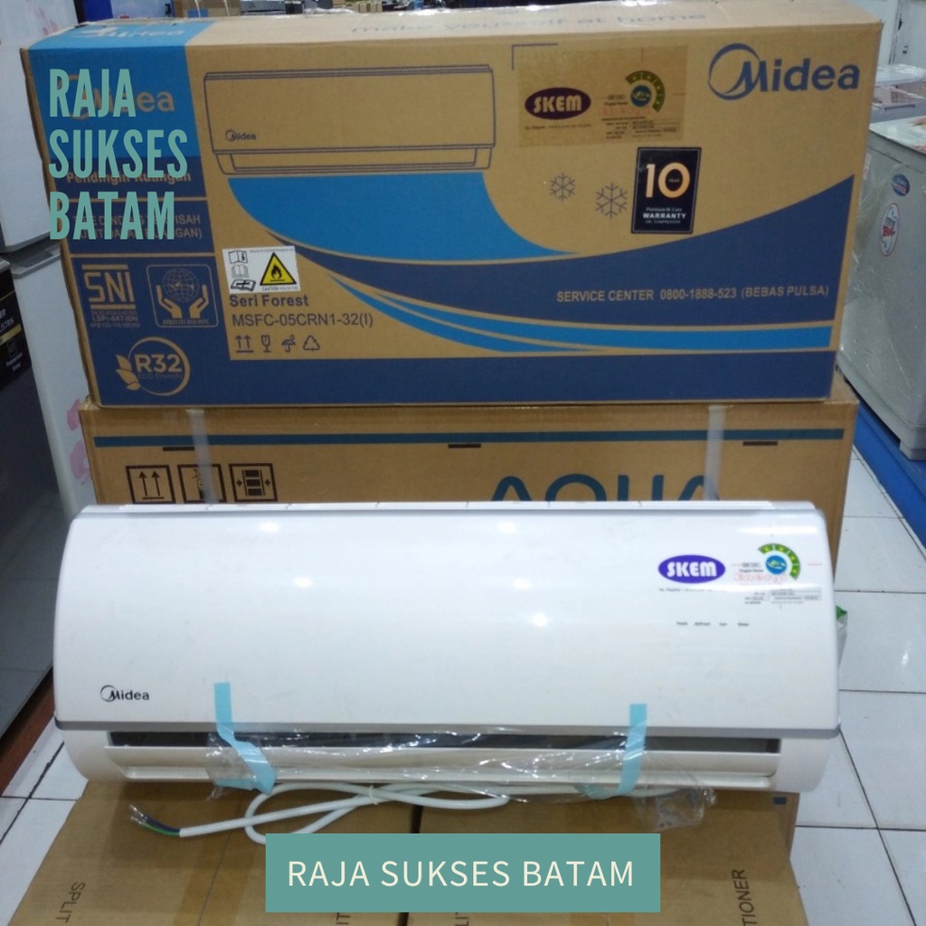 Jual AC MIDEA 1/2 PK MSFC-05CRN1 / 05CRN1 350W KHUSUS BATAM | Shopee ...