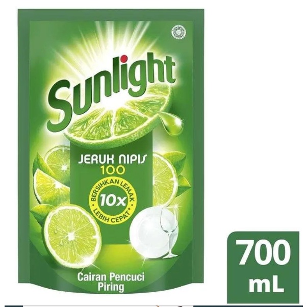 Jual SUNLIGHT LIME REFILL 700ML | Shopee Indonesia