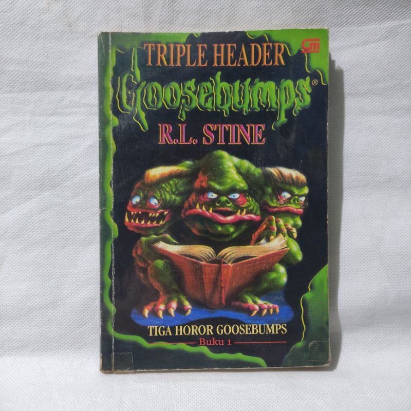 Jual Novel goosebumps triple header R.L.Stine (tiga horror goosebumps ...