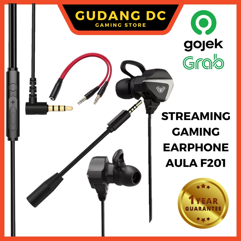 Jual Earphone Gaming PC/MOBILE Dengan Spliter Jack Elegant Desain ...
