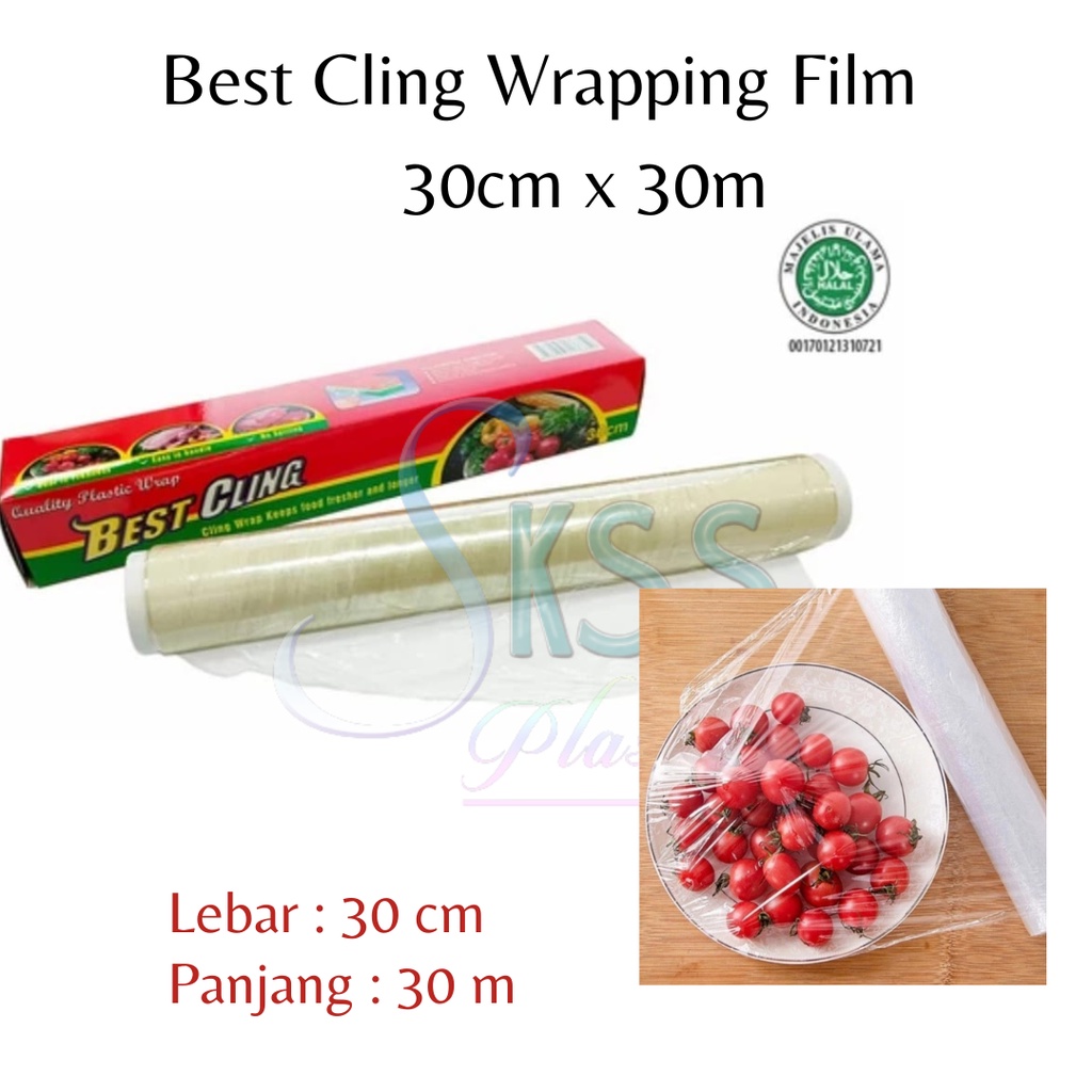 Jual Best Cling Plastik Wraping 30cm x 30m l Plastic Cling Wrap Makanan ...