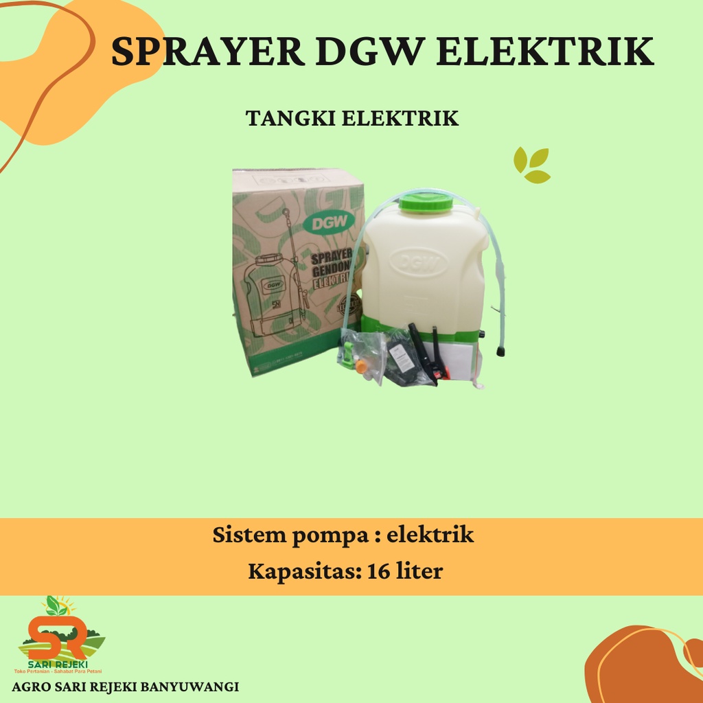 Jual TANGKI SPRAYER DGW ELEKTRIK 16 LITER | Shopee Indonesia