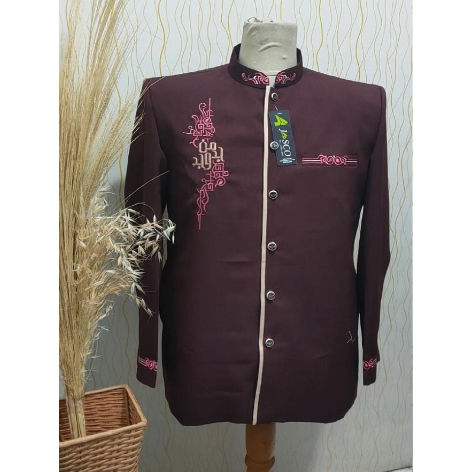 Jual Jasko Merah Marun Jas Koko Bordir Kaligrafi Man Jadda Wajada Brand ...