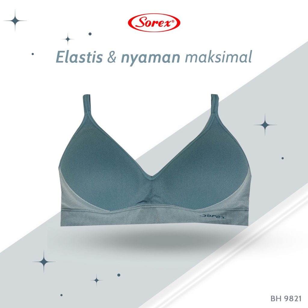 Jual Sorex Bra Busa Sedang Tanpa Kawat Kait 2 Setara Cup A-B Cup 3/4 Harian BH 9821 | Shopee ...
